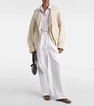 LEMAIRE Technical Cropped Trench Coat