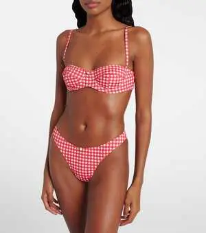 BANANHOT Lenny Gingham Bikini Top