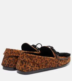 Isabel Marant Étoile Fringed Loafers - Brown