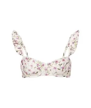 Agua Bendita Kiwi Printed Bikini Top - Multicoloured