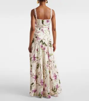 Agua Bendita Lima Printed Maxi Dress - Multicoloured