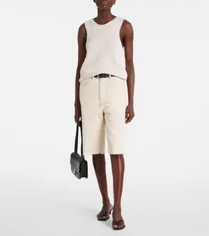 RÓHE High-rise Denim Shorts
