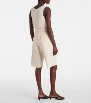 RÓHE High-rise Denim Shorts