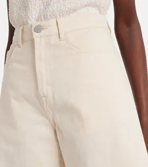 RÓHE High-rise Denim Shorts