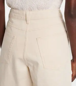 RÓHE High-rise Denim Shorts