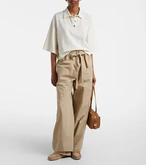 TOD'S Gommino Leather-trimmed Driving Shoes - Neutrals