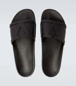 Valentino Garavani Vlogo Slides - Black
