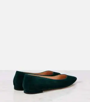 GIANVITO ROSSI Suede Ballet Flats