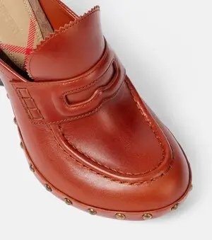 Burberry Leather Mules