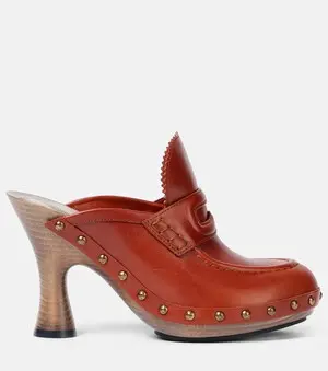 Burberry Leather Mules
