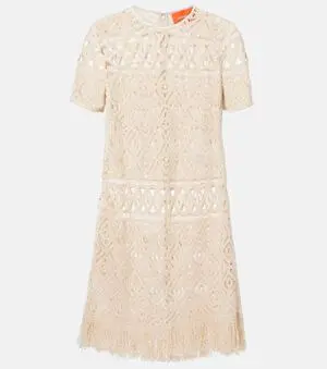 La DoubleJ Lacey Macramé Minidress