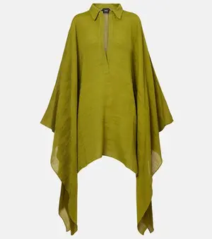 TALLER MARMO Guadalupe Pleated Kaftan - Green