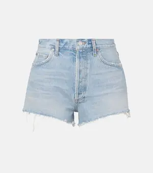 AGOLDE Ridley High-rise Denim Shorts - Blue