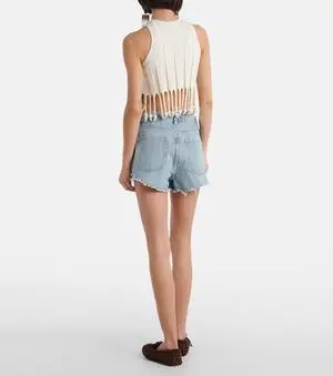 AGOLDE Ridley High-rise Denim Shorts - Blue