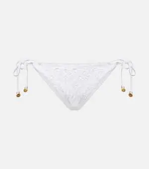 Farm Rio Broderie Anglaise Bikini Bottom - White