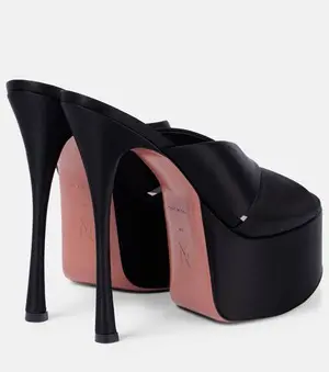 Amina Muaddi Salma 155 Platform Mules