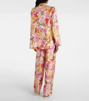Max Mara Alan Floral Silk Shirt