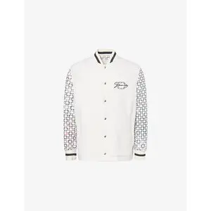 Givenchy Monogram Varsity Wool-blend Bomber Jacket