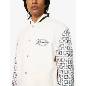 Givenchy Monogram Varsity Wool-blend Bomber Jacket