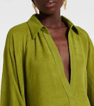TALLER MARMO Guadalupe Pleated Kaftan
