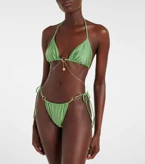 BANANHOT Chain Bikini Bottoms - Green