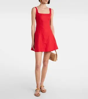 Faithfull The Brand Felice Linen Minidress