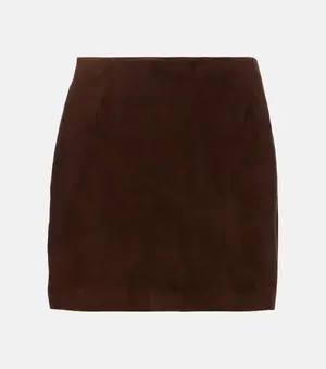 BLAZÉ MILANO Coci Suede Miniskirt - Brown