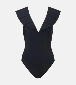 KARLA COLLETTO Alora Ruffled Swimsuit - Black