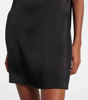 LESET Barb Satin Slip Dress