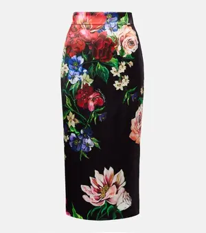 Dolce & Gabbana Floral Printed Midi Skirt