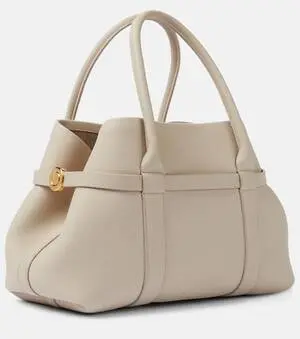 Loro Piana Ghiera Small Leather Tote Bag - Beige