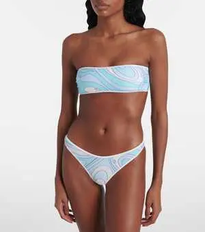 Emilio Pucci Marmo Bikini Bottom - Turquoise