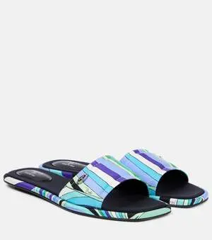 Emilio Pucci Gold Tone Sandals For Women
