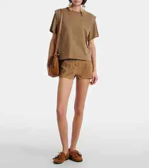Isabel Marant Étoile Fitza Fringed Suede Loafers - Brown