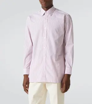 Charvet Striped Cotton Poplin Shirt