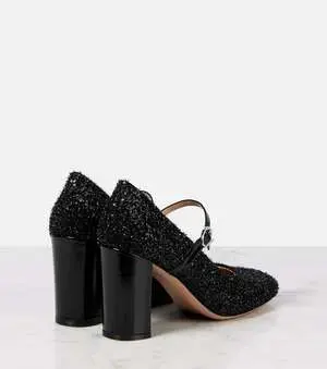 GIANVITO ROSSI Sequined Mary Jane Pumps