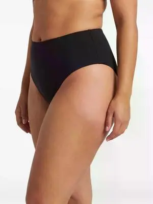 Kiki De Montparnasse Lace-up High-waisted Bikini Bottom - Black