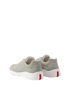 Prada America's Cup Suede Sneakers - Grey