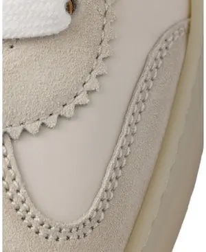 Prada Downtown Bold Nylon And Suede Sneakers - Neutral