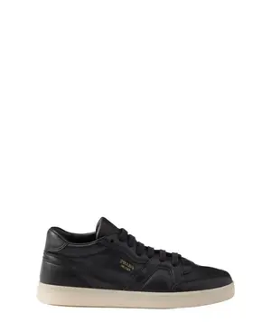 Prada Nappa Leather Sneakers - Black