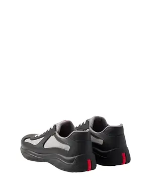 Prada America's Cup Soft Rubber And Bike Fabric Sneakers - Black
