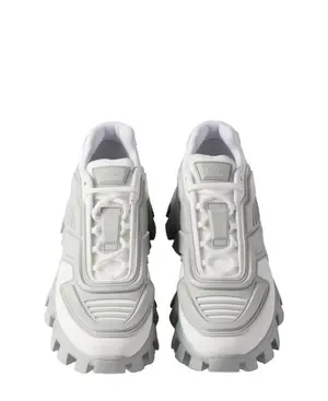 Prada Cloudbust Thunder Knit Fabric Sneakers - White