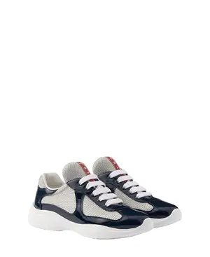 Prada America's Cup Biker Fabric Sneakers - Blue