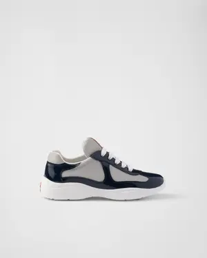 Prada America's Cup Biker Fabric Sneakers - Blue