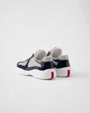 Prada America's Cup Biker Fabric Sneakers - Blue