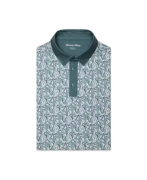 Mizzen+main Versa Short Sleeve Polo - Balsam Fairway