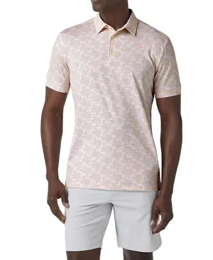 Mizzen+main Versa Short Sleeve Polo - Orange
