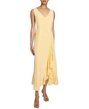 Santorelli Emerson Sleeveless Silk Midi Dress