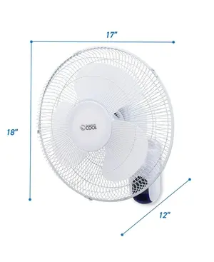 COMMERCIAL COOL 16 Inch Wall Fan With Remote
