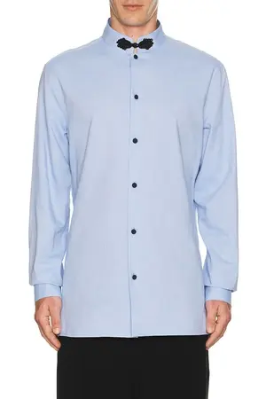 Valentino Garavani Oxford Shirt In Blue